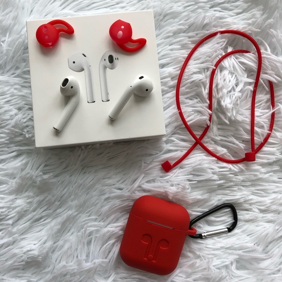 Accessories | Apple Airpods Case Red | Poshmark